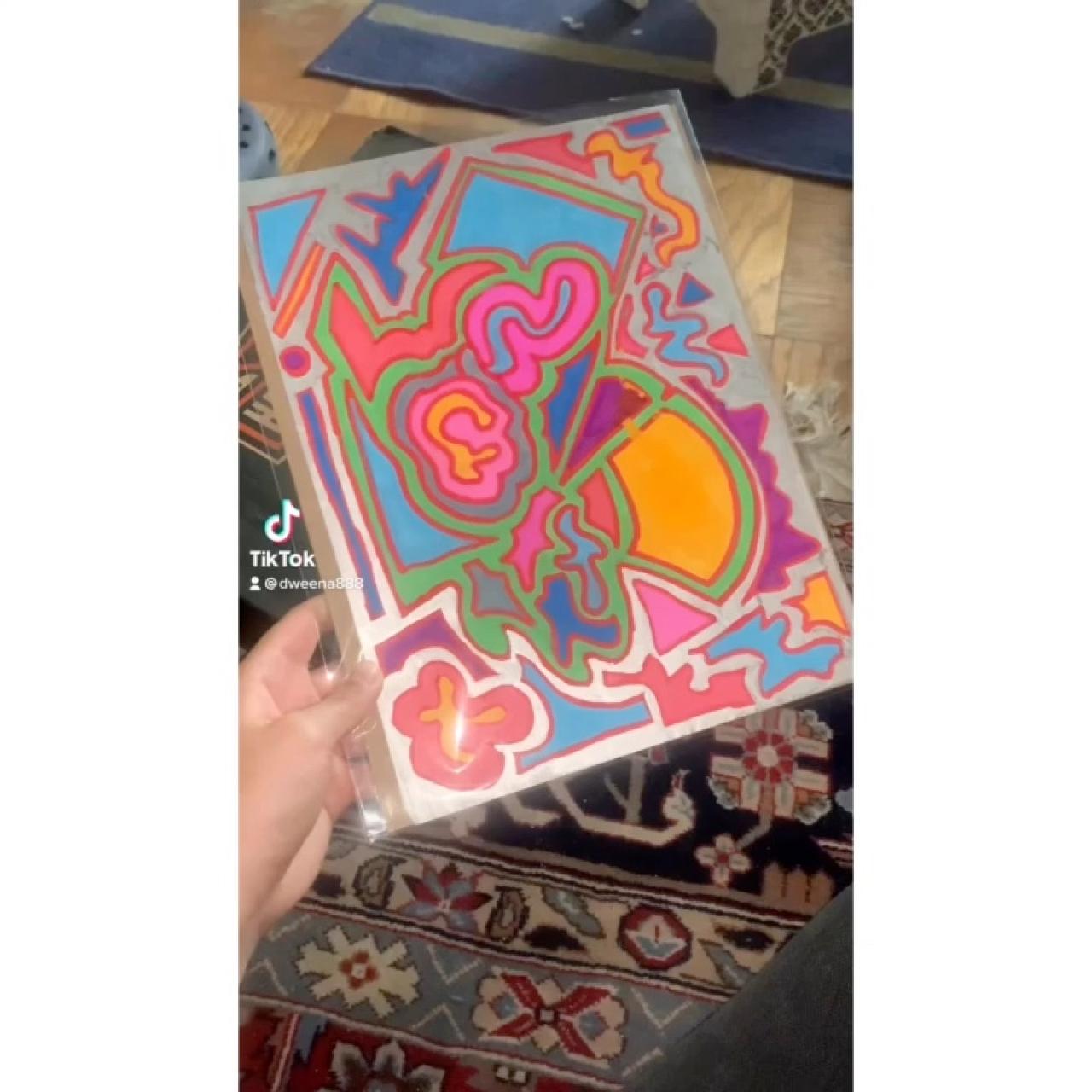 🖼 Original art made with marker and acrylic paint... - Depop