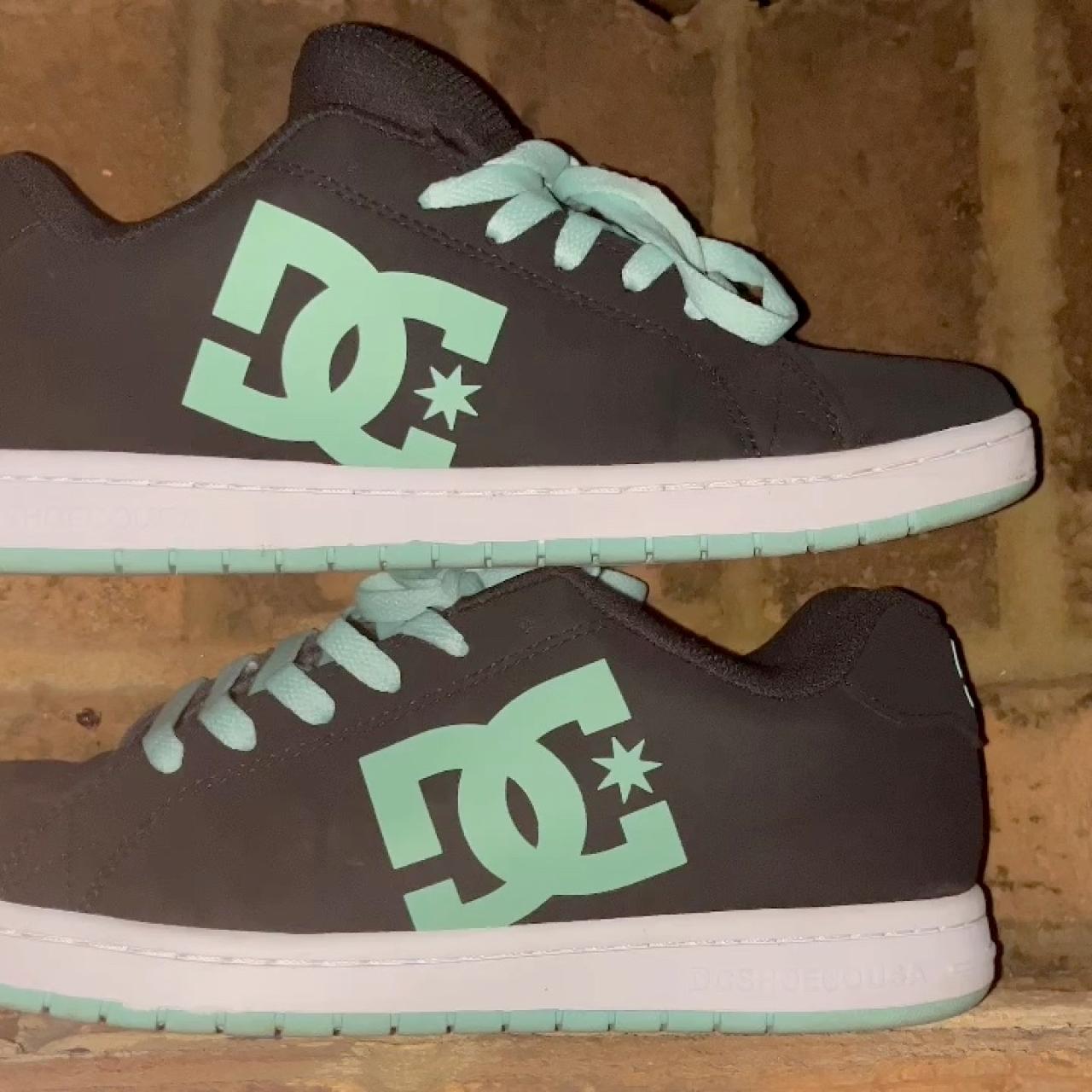 DC Shoes Men's Blue and Black Trainers | Depop