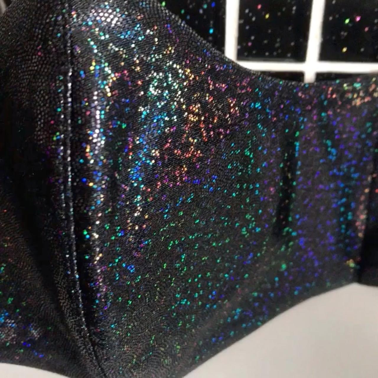 Black Holographic Face Mask Hologram face mask . -2... - Depop