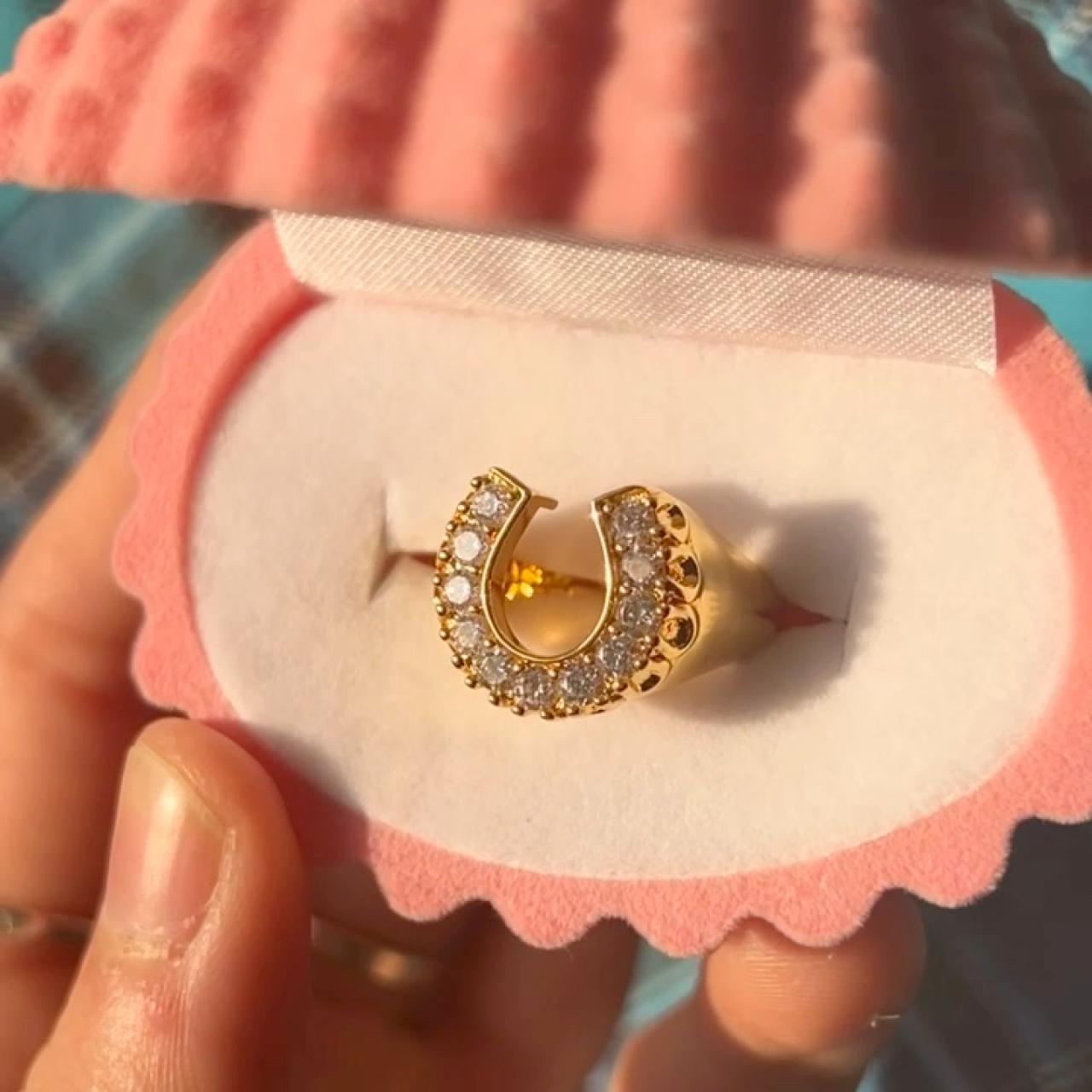 July child Lady Luck gold ring Brand new never... - Depop