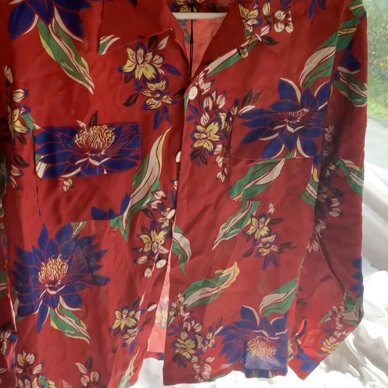 RE/DONE Women's Red Blouse | Depop