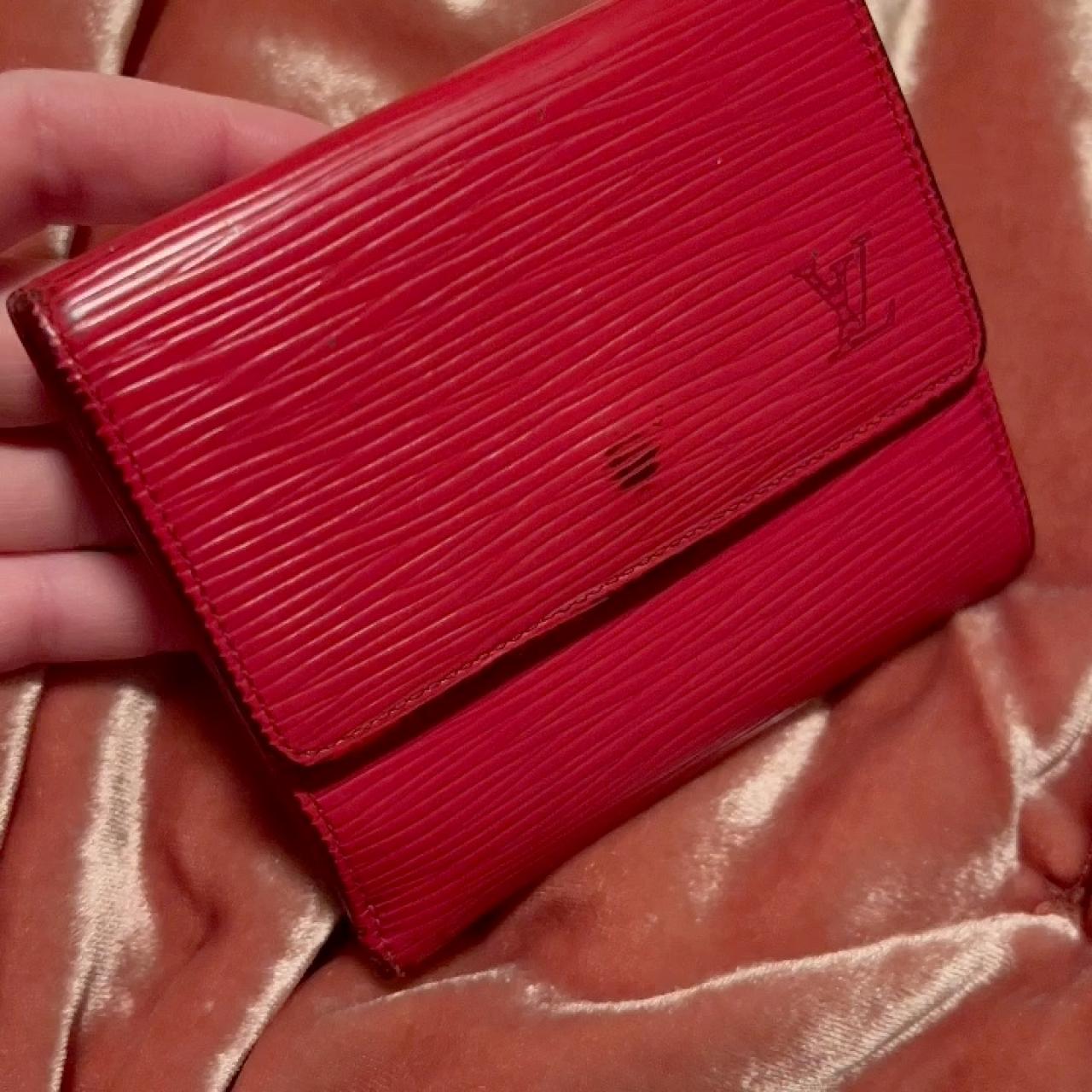 Louis Vuitton Women's Red Wallet-purses | Depop