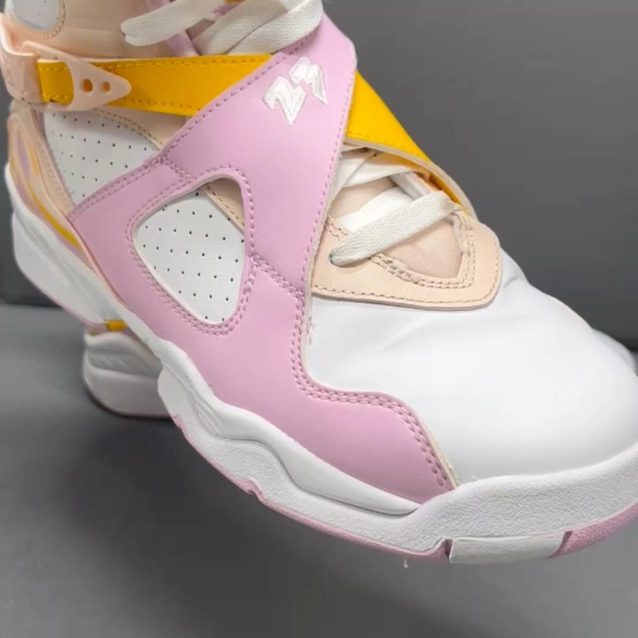 NIKE Jordan 8 Retro(GS) Orange Pearl 580528 816... - Depop