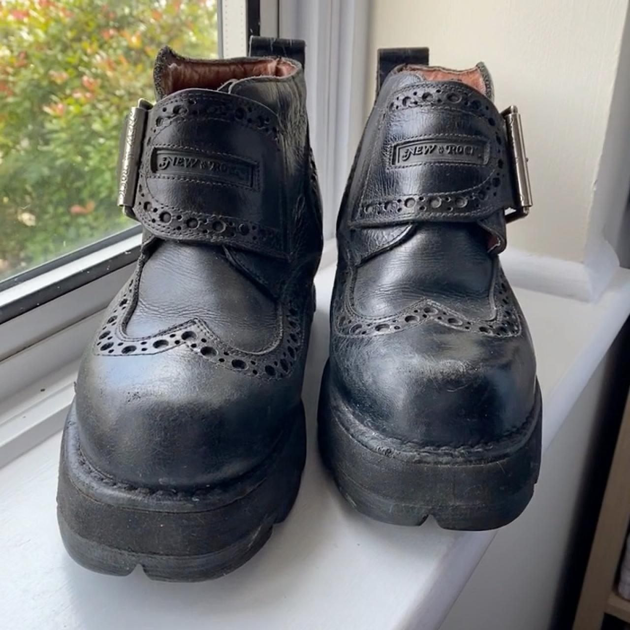 NEW ROCK VINTAGE BLACK BOOTS (STRAIGHT FROM THE... - Depop