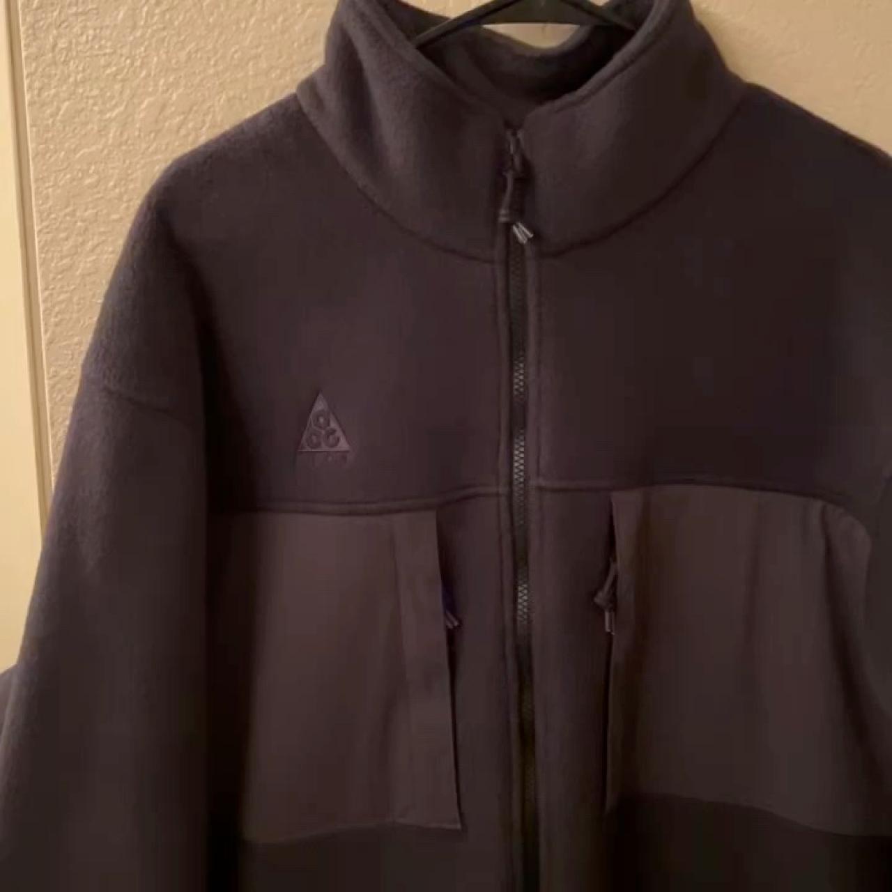 Nike Lab ACG Fleece Jacket Black Anthracite -Size... - Depop