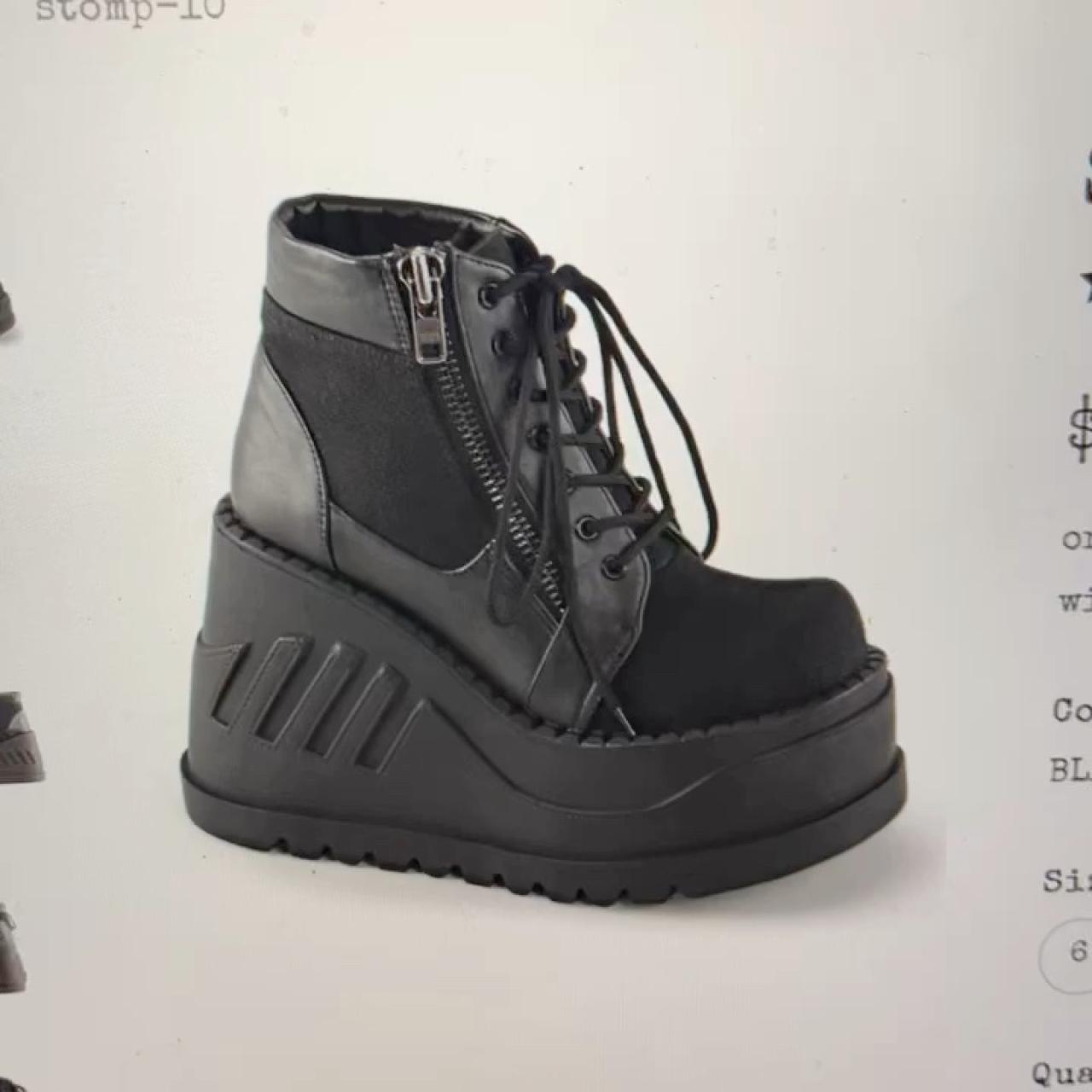 Demonia stomp 10, gothic platform boots. US6 women.... - Depop