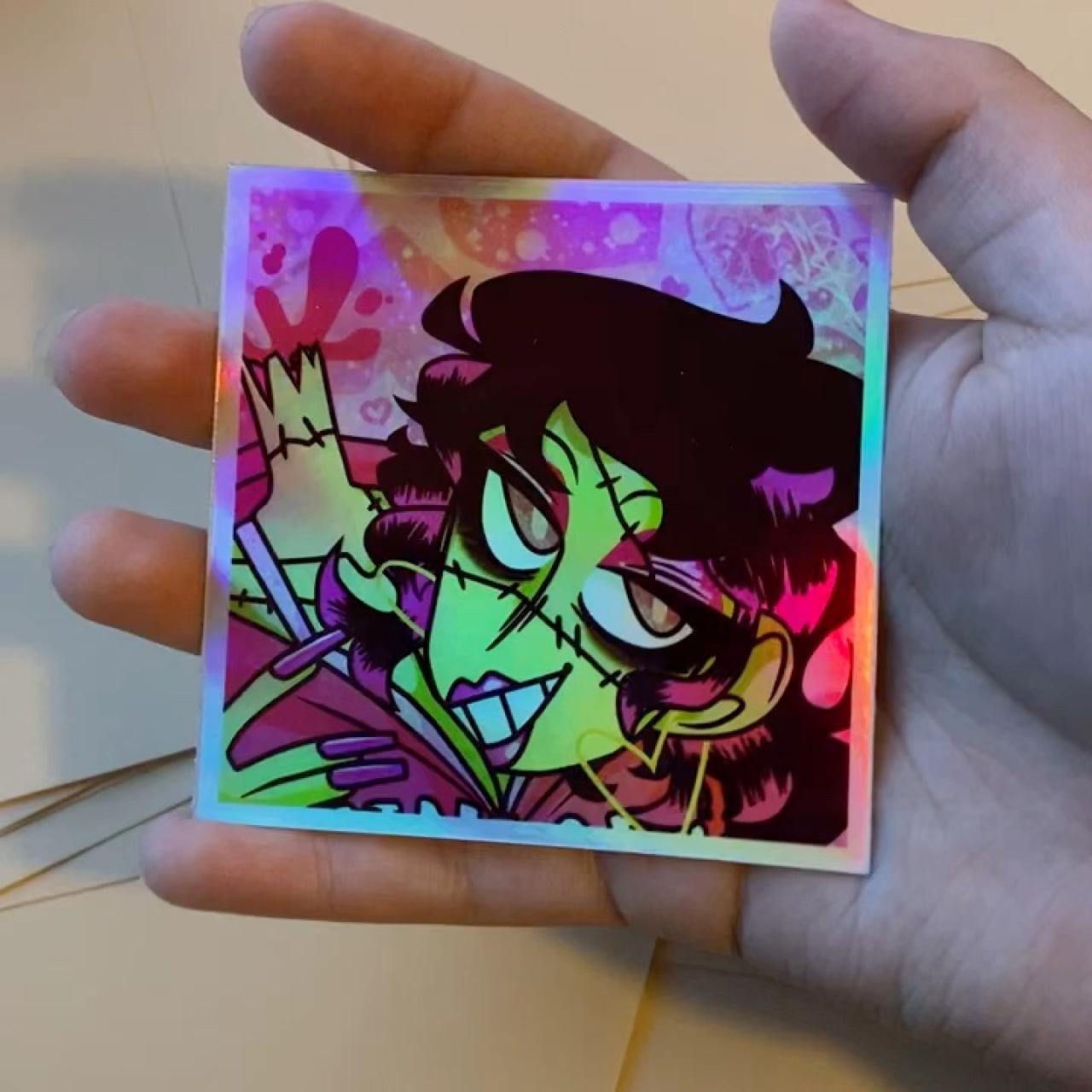 💖🪦 Drop Dead Gorg Zombie Bimbo Holo Sticker Depop