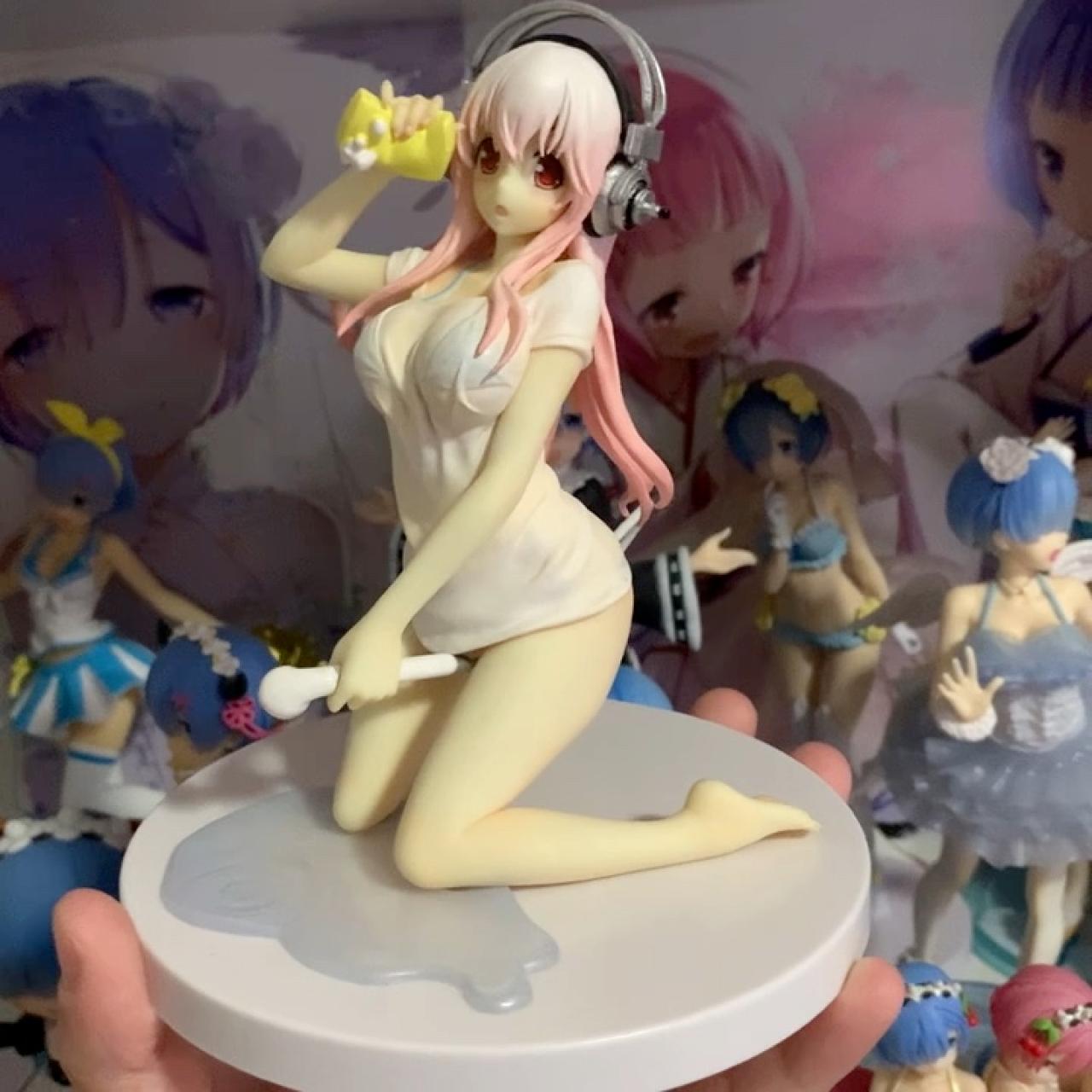 DISCOUNTED super Sonico figure ! She has no box and... - Depop