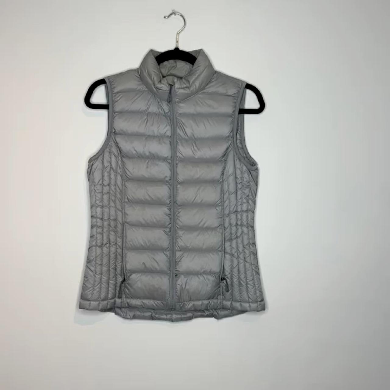 Silver Grey Puffer Vest by 32 Degrees in very good... - Depop