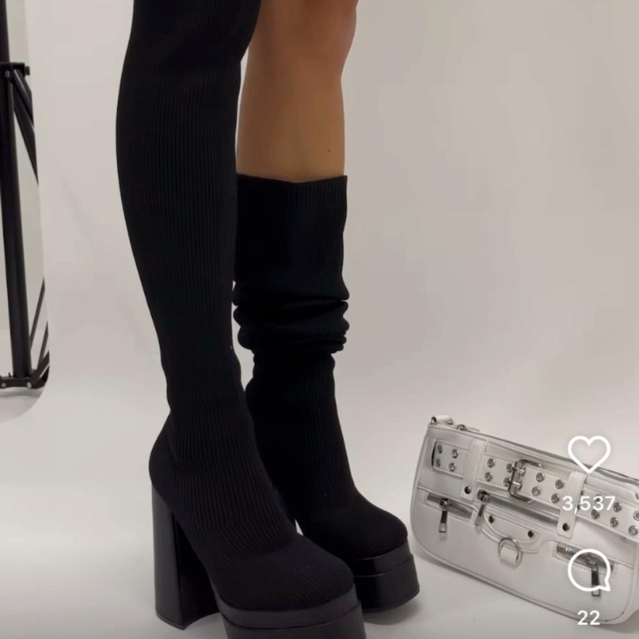 EGO Women's Black Boots | Depop