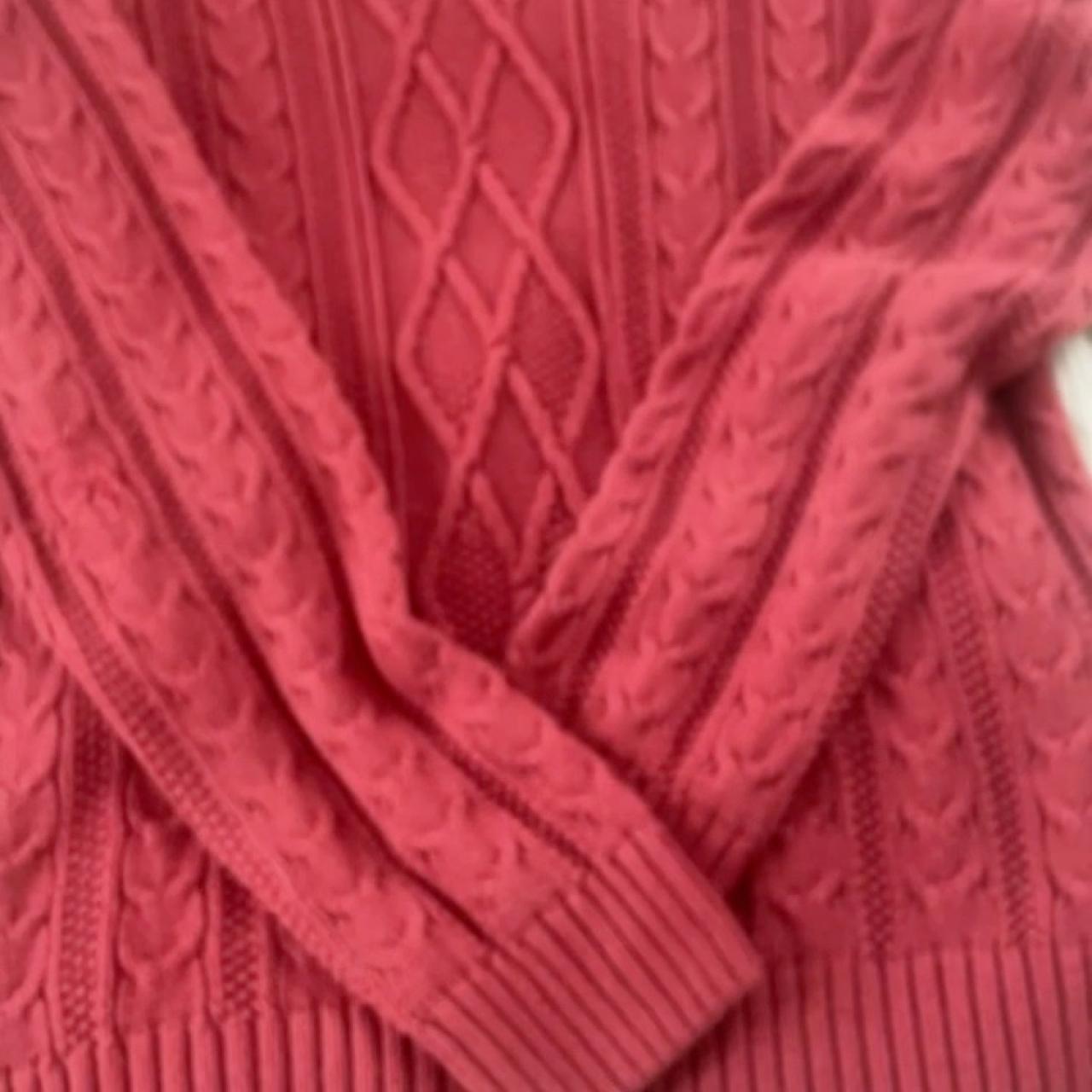 Croft And Barrow Cable Knit Turtleneck Sweater Depop