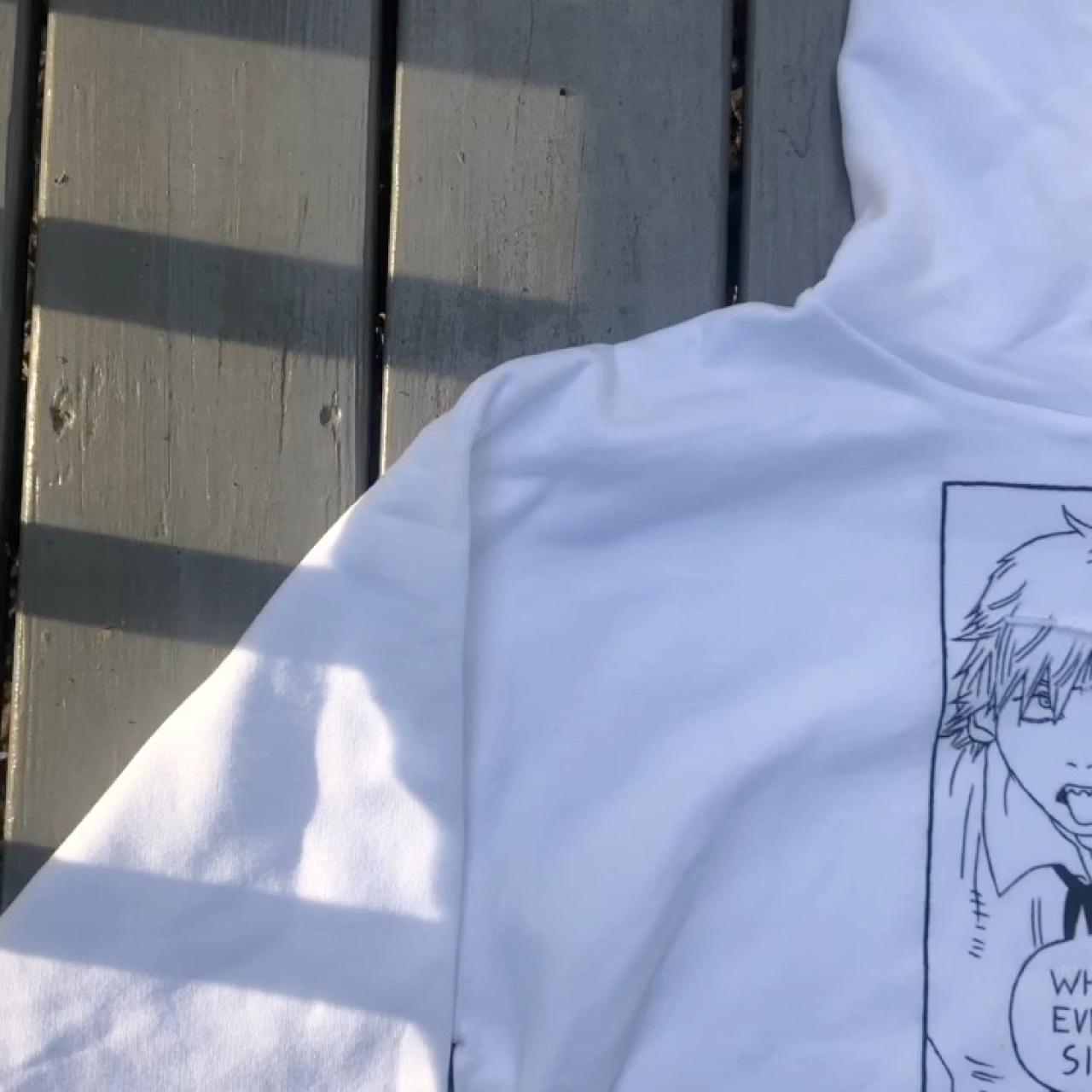 chainsaw man denji manga panel on white mens medium... - Depop