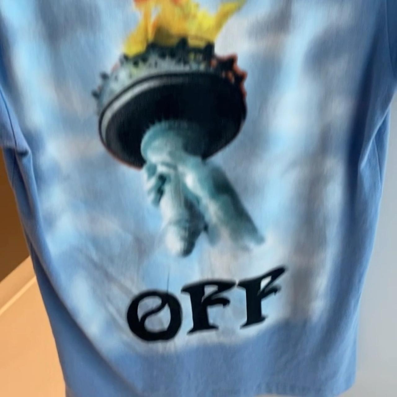 Off white Statue of Liberty tee worn once excellent... - Depop