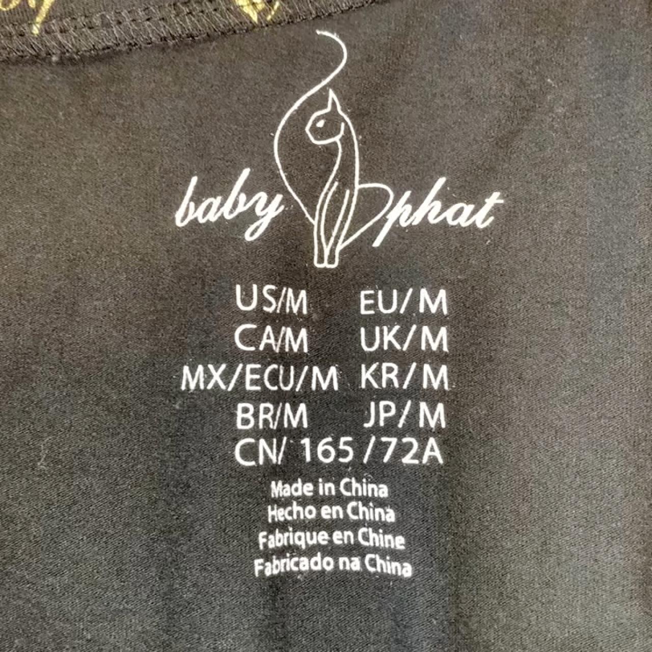 Baby Phat Skirt / Tube Top Gold logo and Black Baby... - Depop