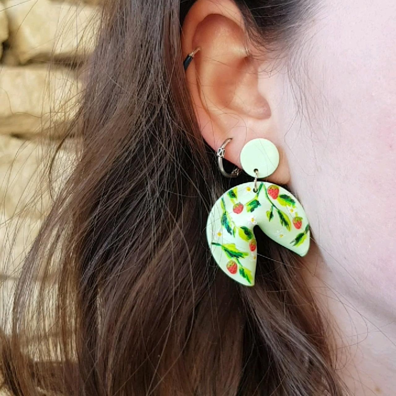 HELLO EMU X EMILY LAURA DESIGNS Strawberry and Green... - Depop