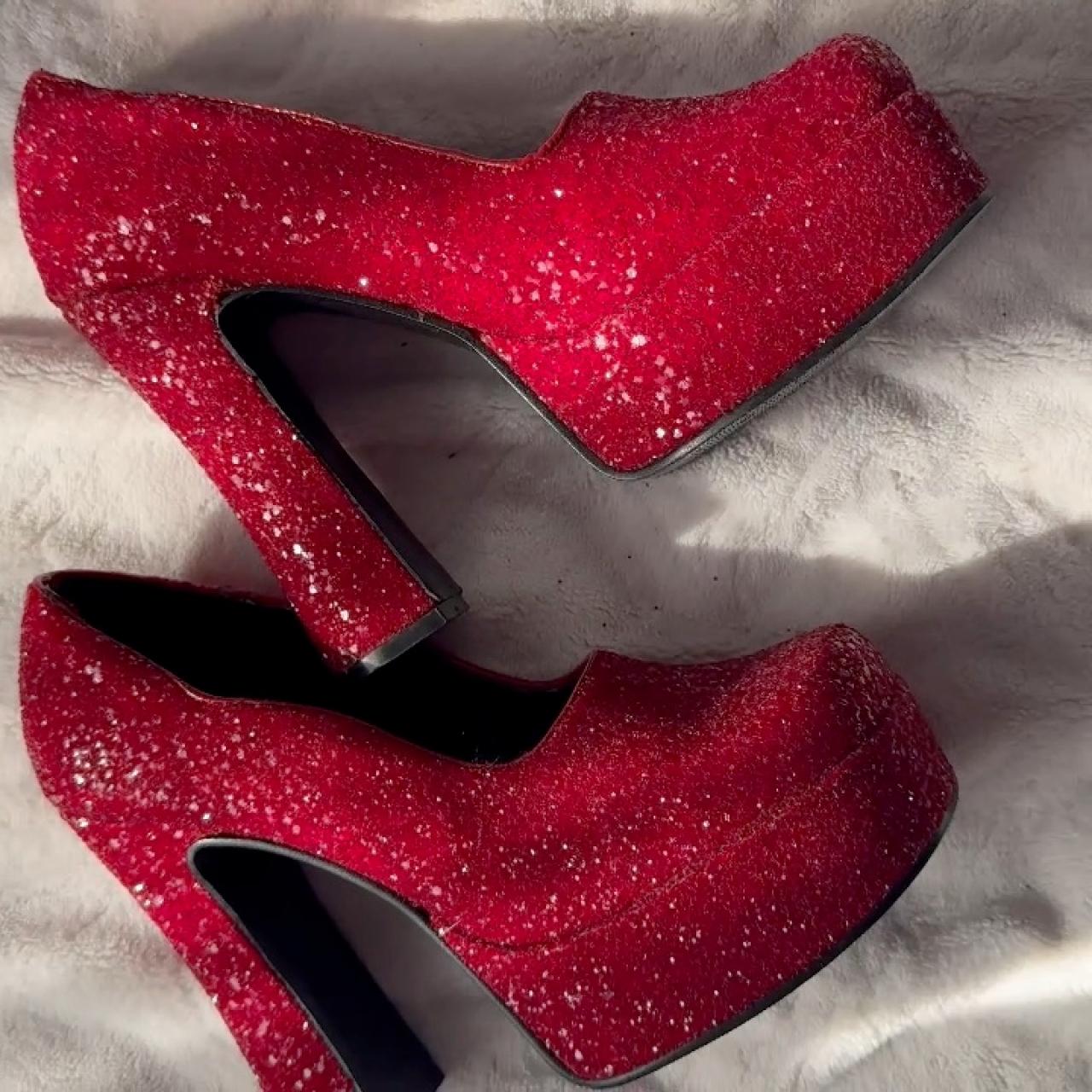 Hot topic Red Sparkly heels! | Depop
