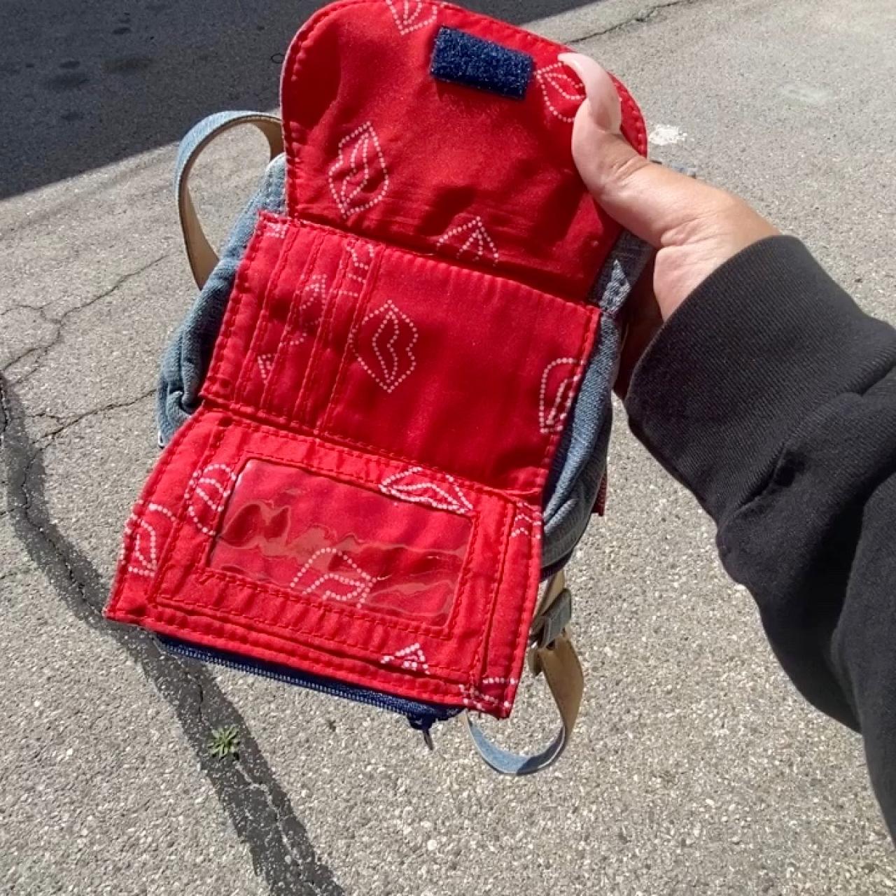 Vtg 90s 00s hot kiss mini denim purse / cross body... - Depop