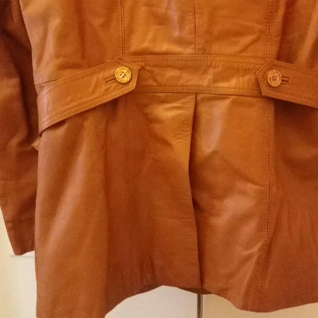 The Leather Factory Rust Color Leather Jacket like... - Depop