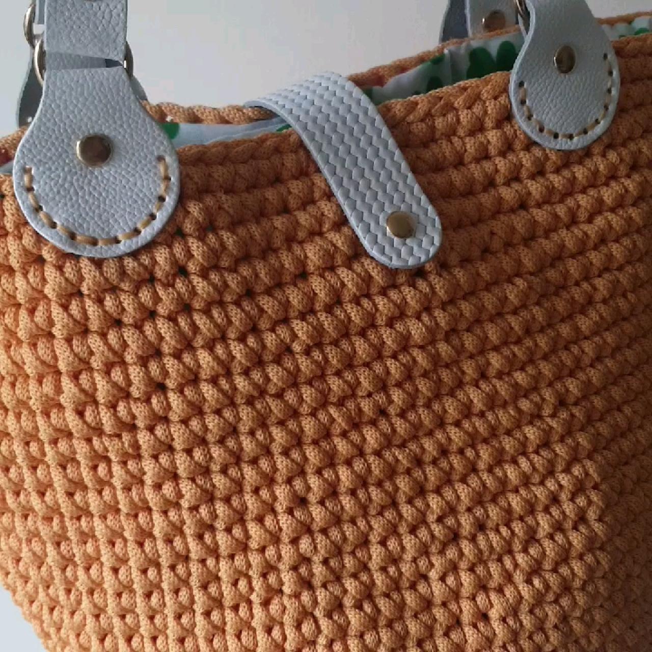 This is my handmade Shopper bag 🍑🍑🍑🍑🍑🍑 Ideal for... - Depop