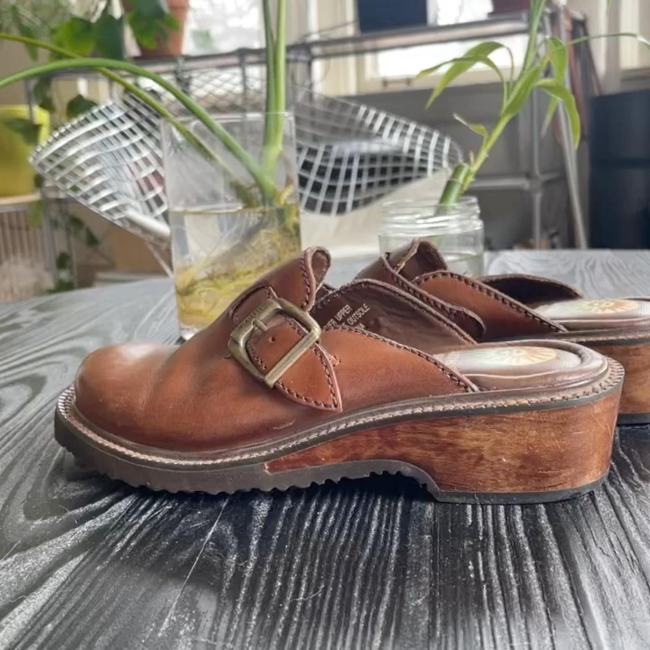 Women's Brown Clogs | Depop