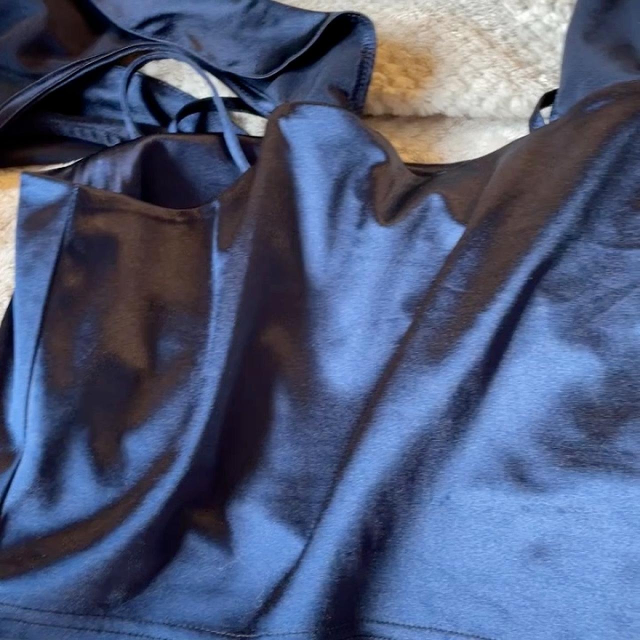 Navy Off The Shoulder Crop Top River Island Size Depop