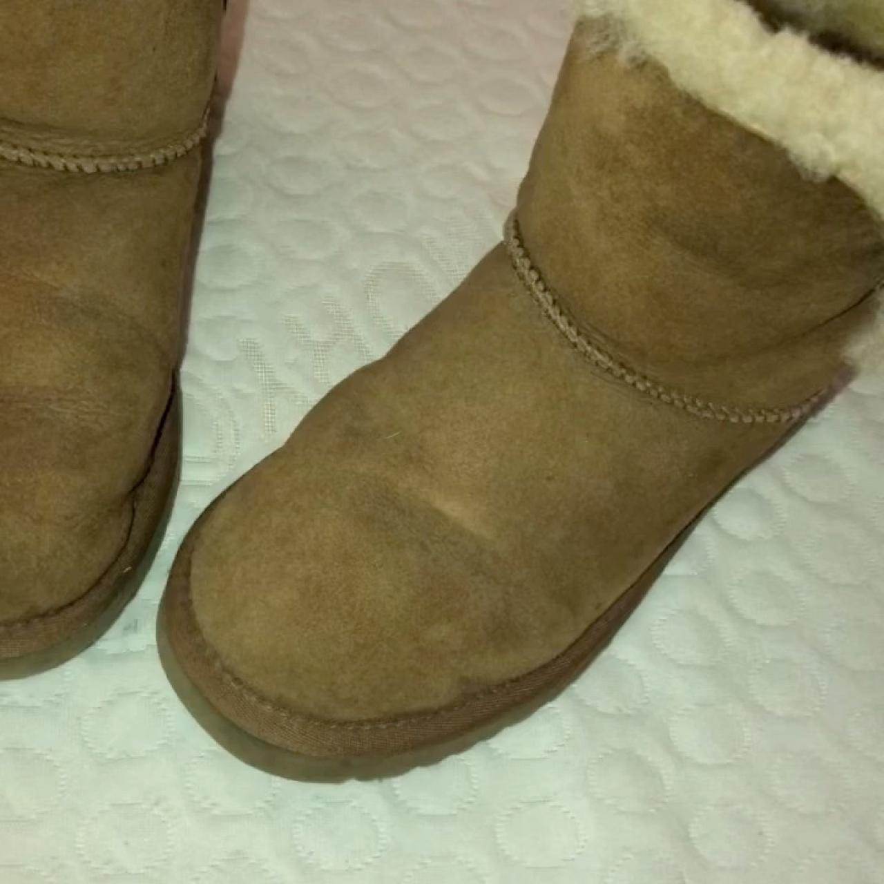 UGG Authentic Chestnut Bailey button UGG boots... - Depop