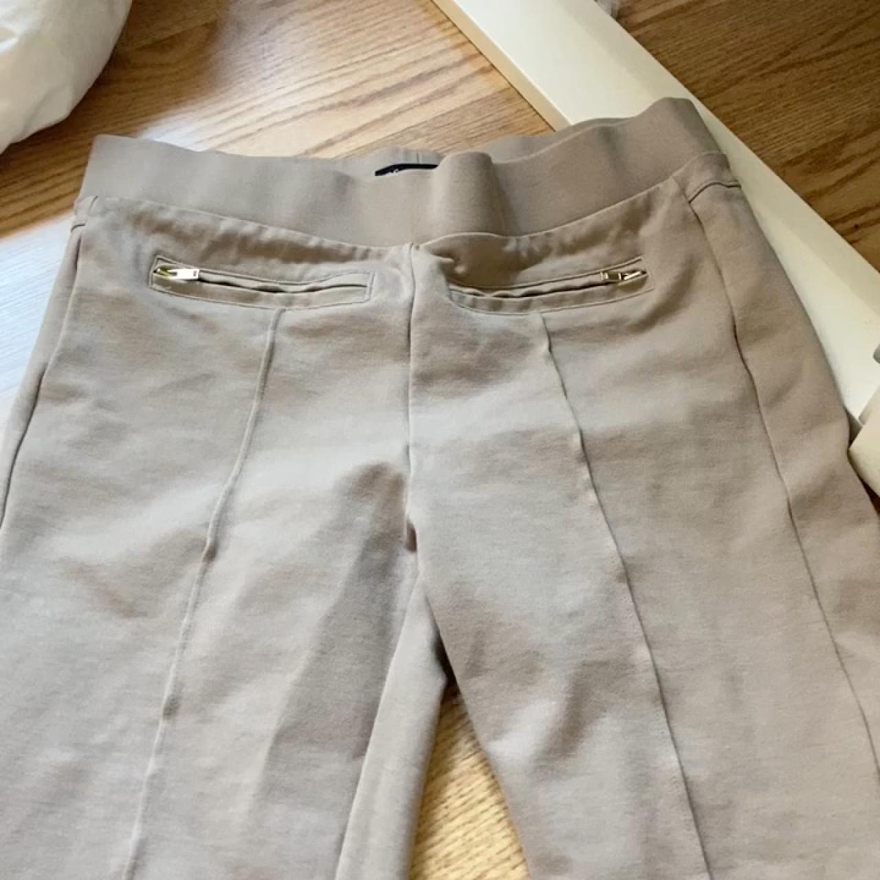 Leggings slacks creamy color Korean style Japanese... - Depop