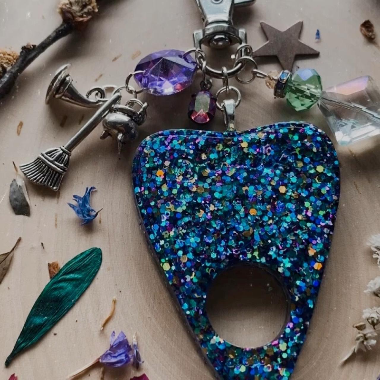 🔮🌙 Planchette Keychain🌙🔮 Planchette is made from... - Depop