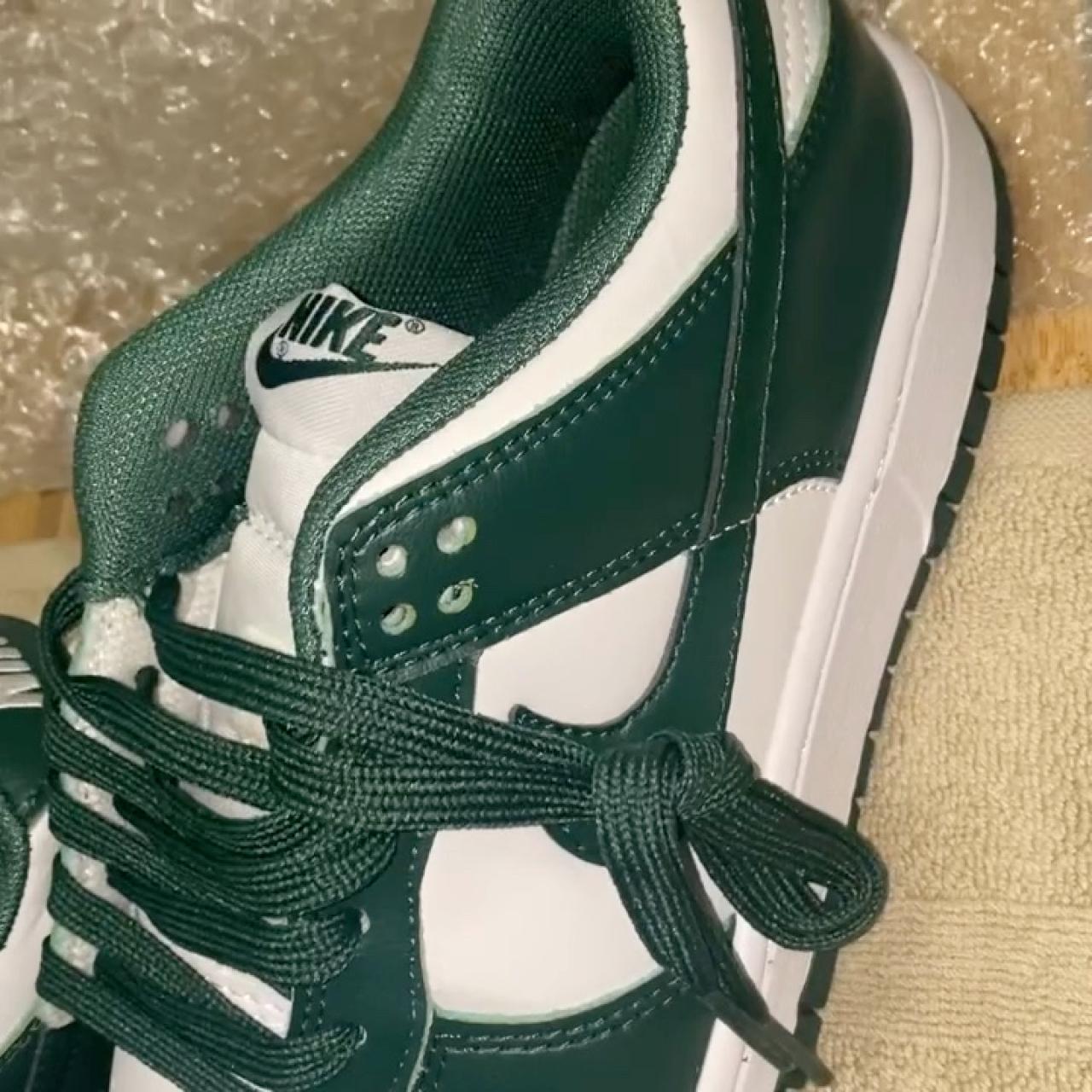 Green Nike dunks low - DM me before buying please !!... - Depop