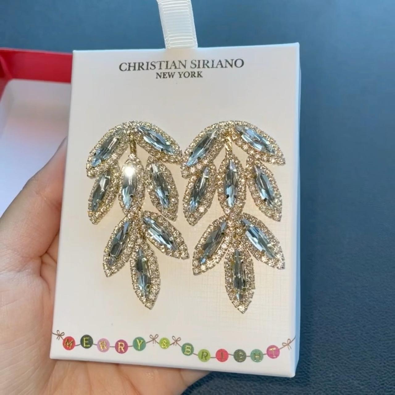 Never worn CHRISTIAN SIRIANO NY dangle earrings Depop