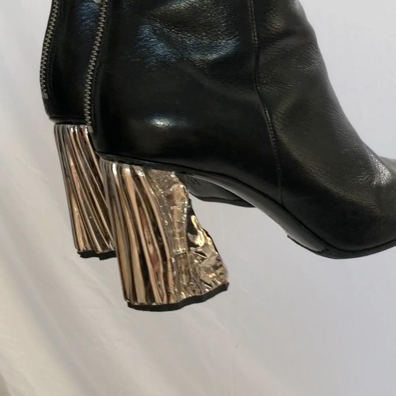 ACNE ORA BOOT IN BLACK/SILVER 👢🤎 Beautiful genuine... - Depop