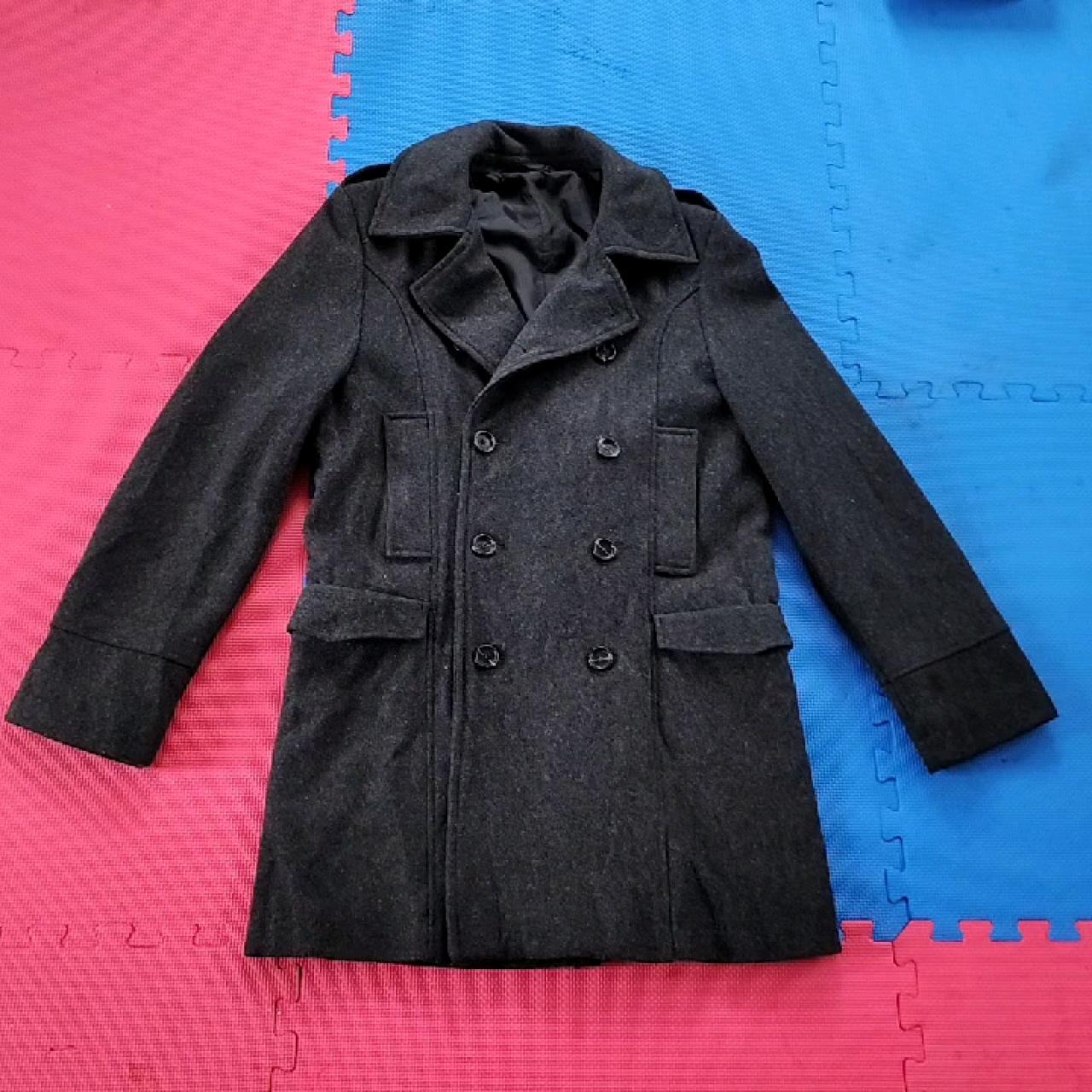 French Connection Women's Grey Coat | Depop