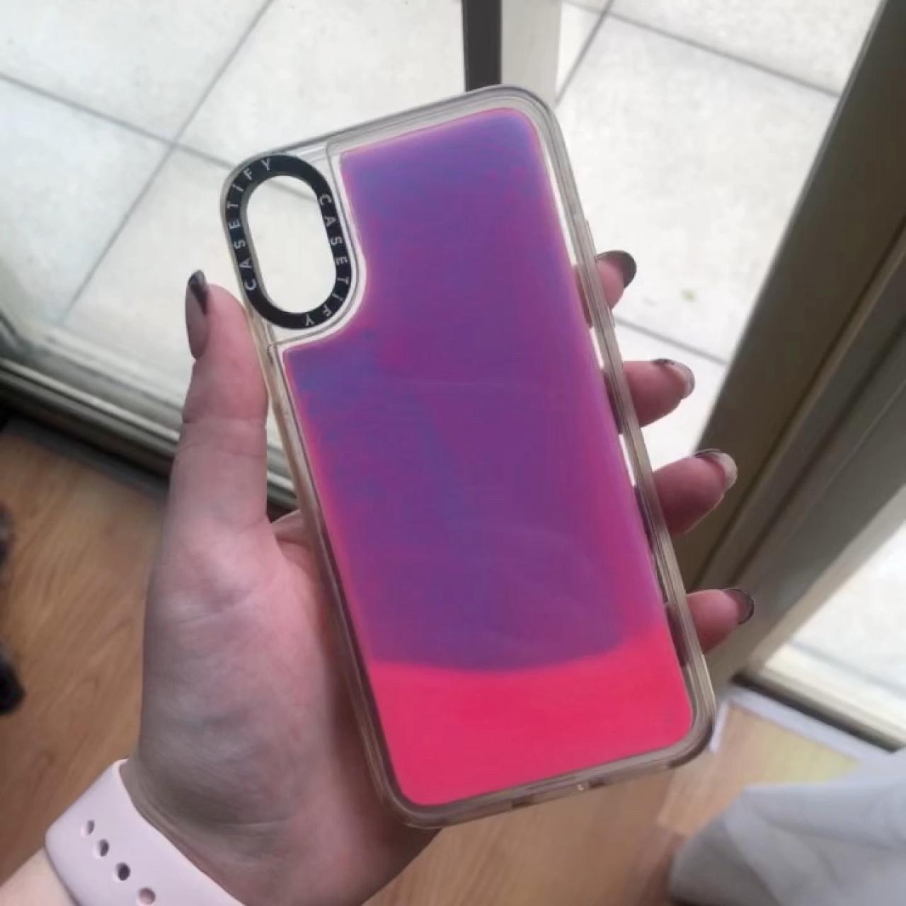 CASETIFY NEON SAND iphone x in perfect condition,... - Depop